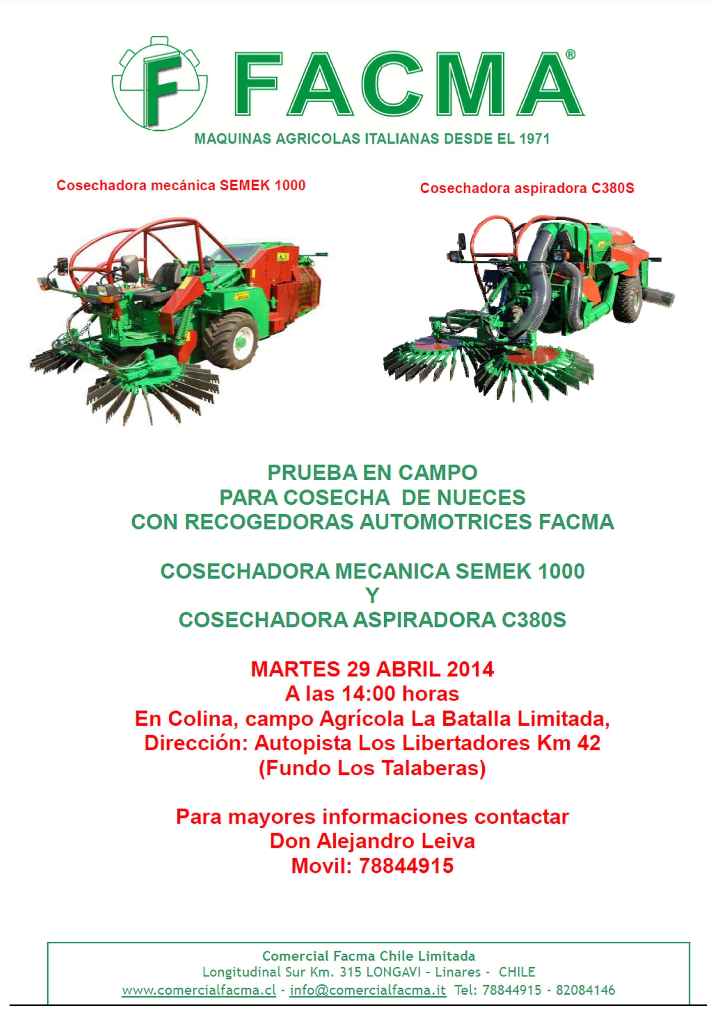 Prueba en campo recogedoras auomotrices NUECES Evento y Noticias ...